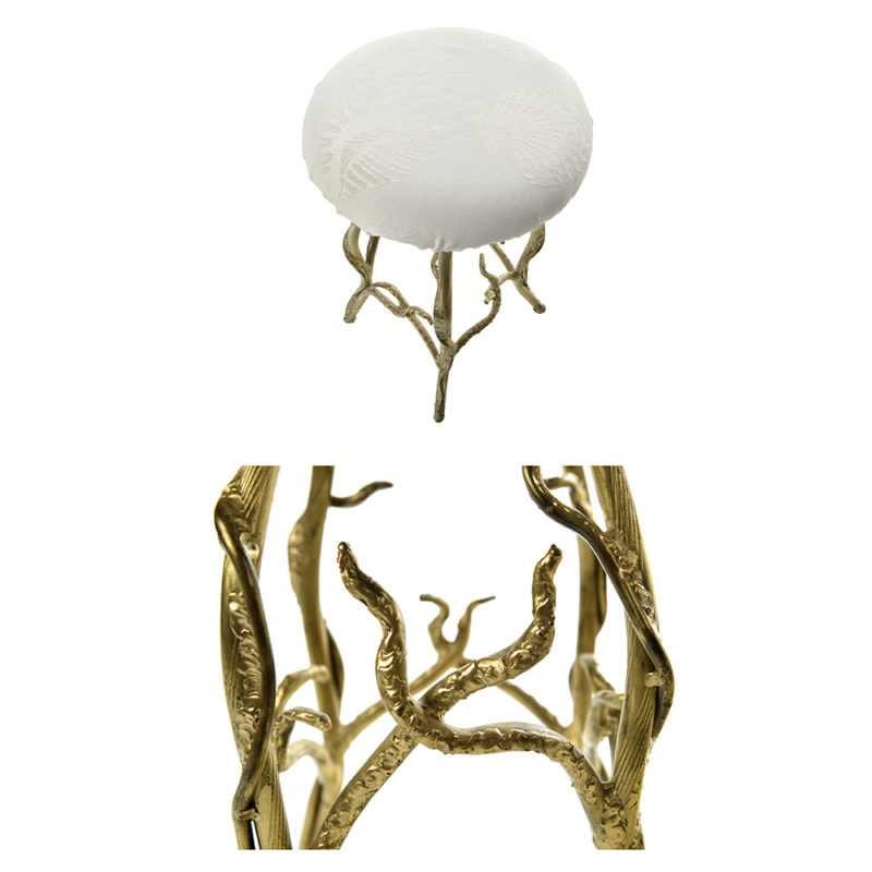 Coiffeuse à miroir triptyque signée Henri Fernandez (178 x 93 x 54cm)